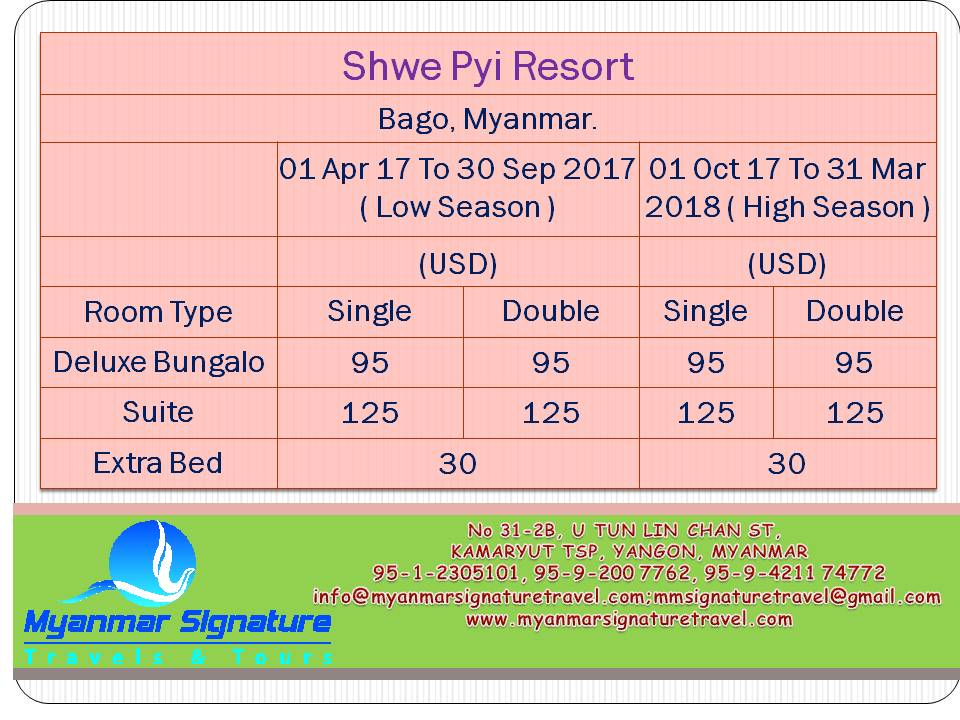 Book Myanmar Hotel: Shwe Pyi Resort
