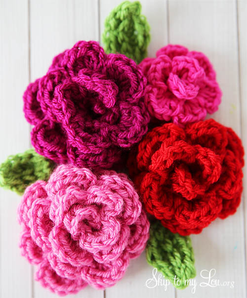 Ergahandmade: Crochet Rose + Free Pattern