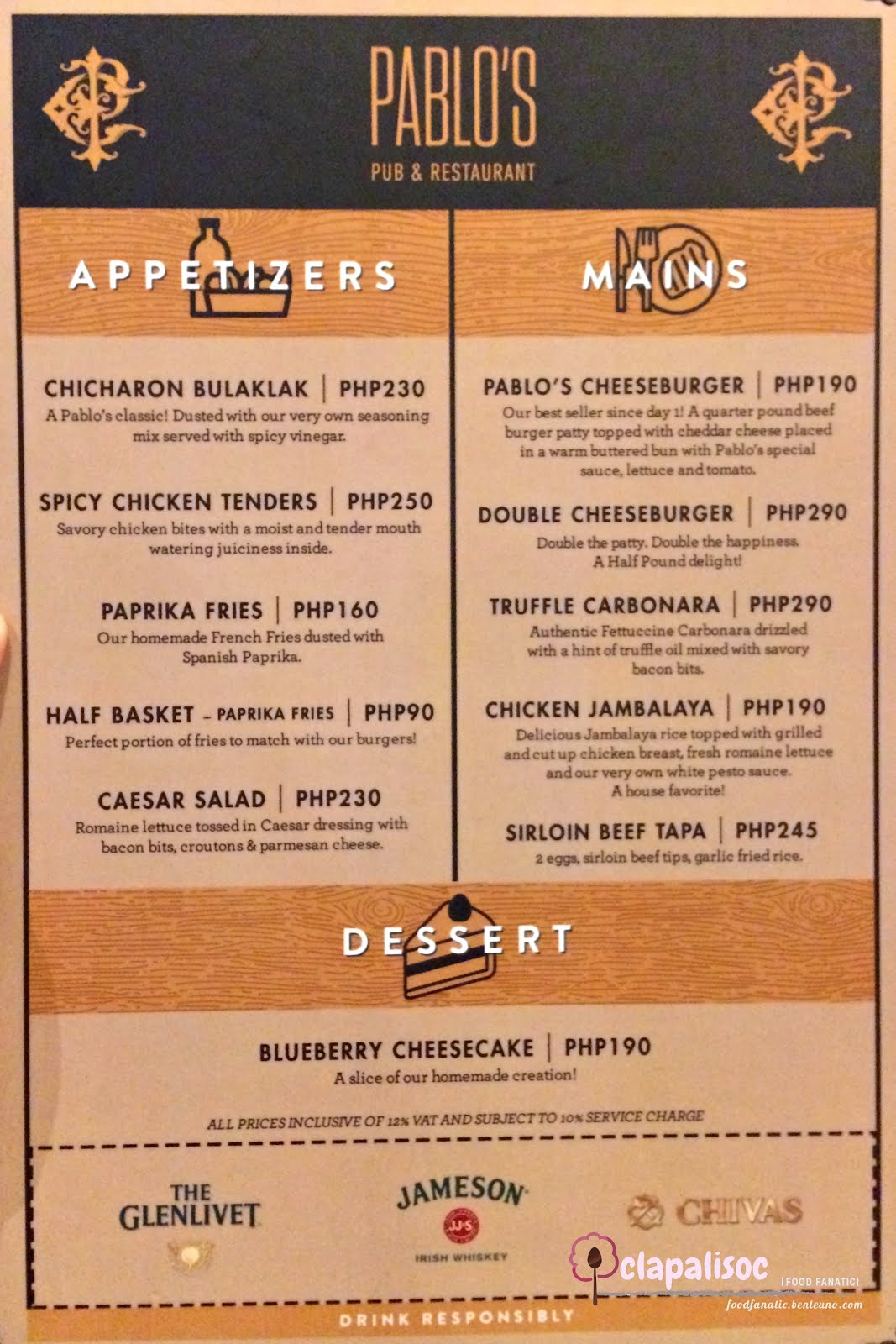 Pablo's Pub and Restaurant - Relax and Unwind! | |foodfanaticph| by ...