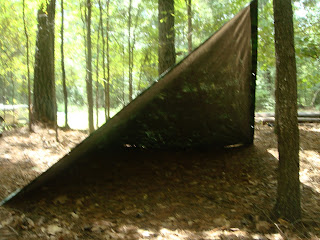 Sensible Survival: The Plow Point or Diamond Fly Tarp Set-Up