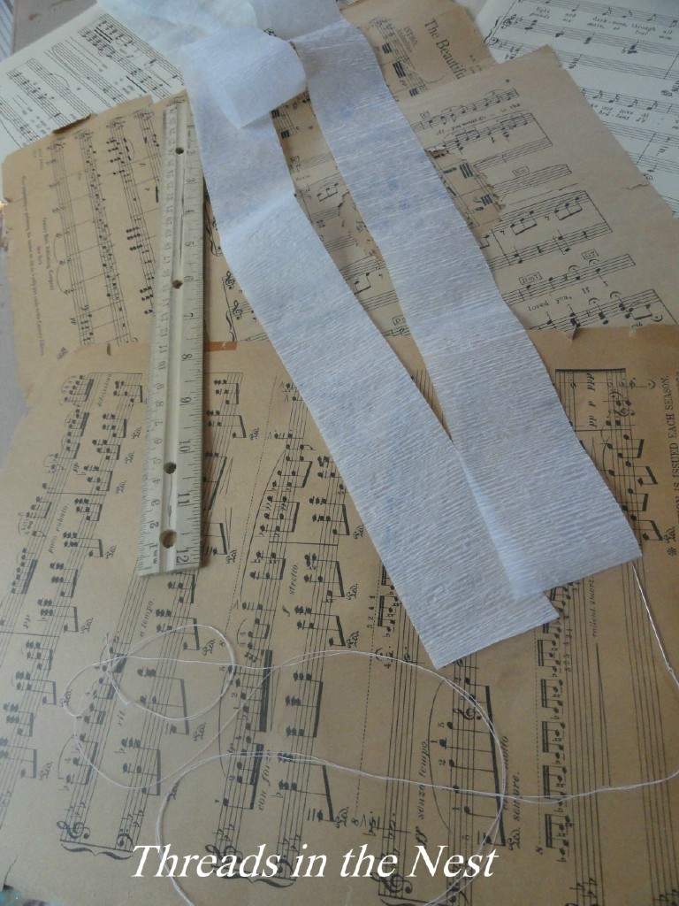 Threads in the Nest: Treetop Quartet Crepe Paper Tutorial: Part I