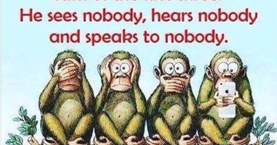 One man's Funnies: Ape with a phone