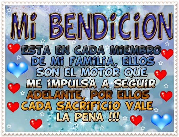 ღ Mi cielito mi mundo eres tu ღ: mi bendición ...