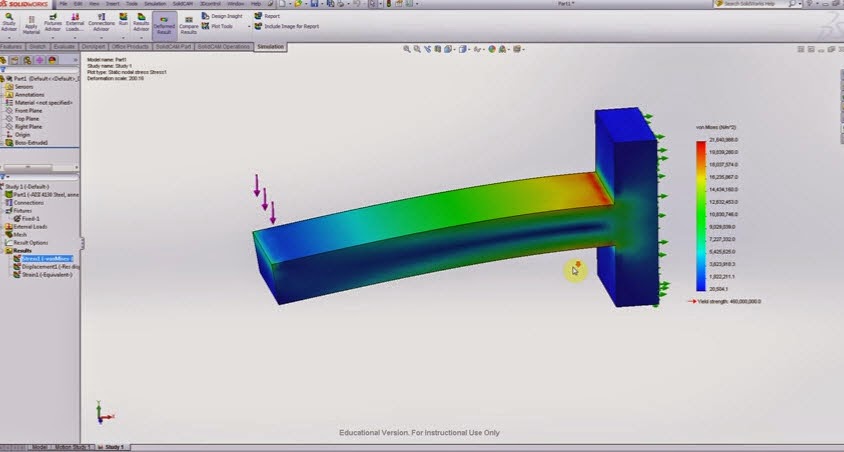 Tutorial solidworks make structure simulation for beginner - SolidWorks ...