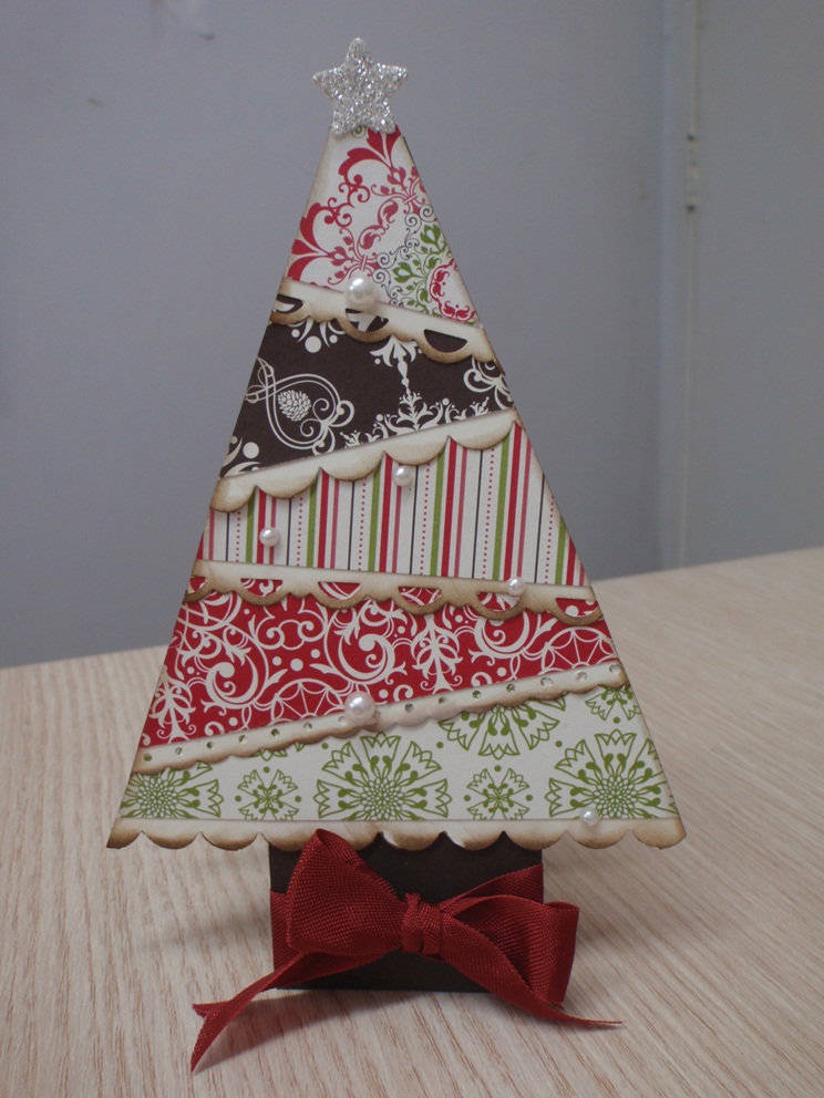 Sharon's Stamping Snippets: Christmas Tree Card