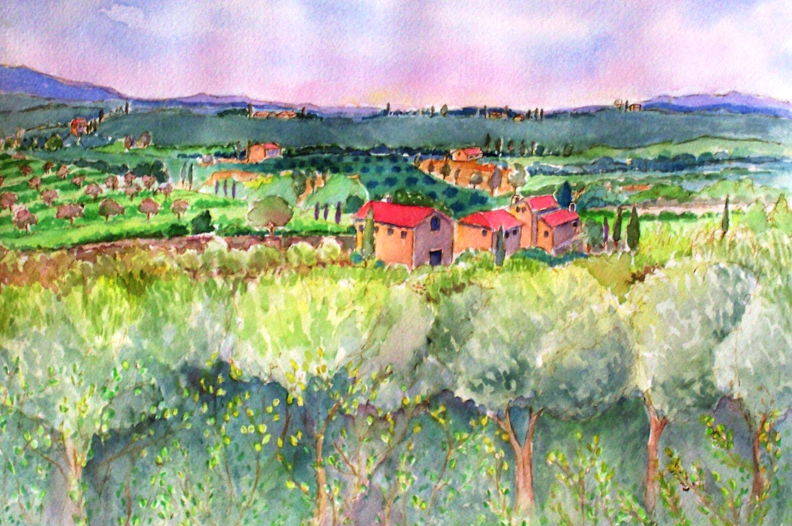 Last Cup of Coffee...: 'unfinished figurative watercolor study ...