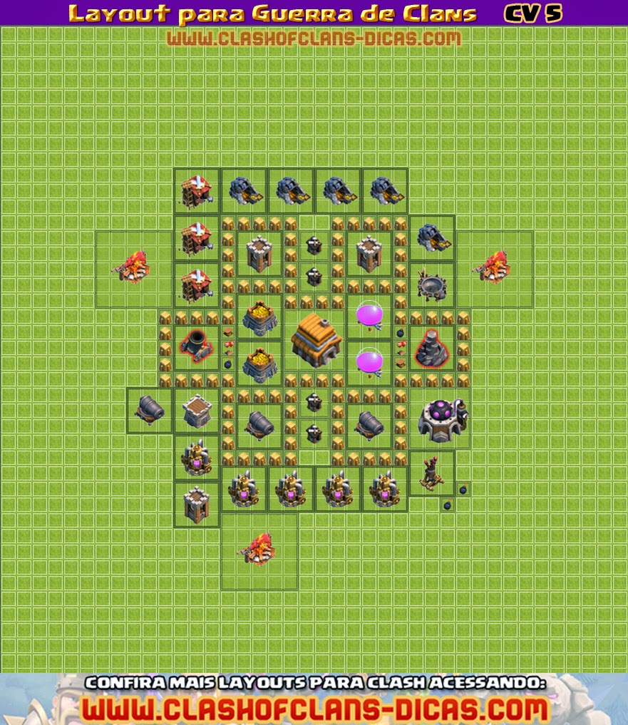 O Jogador: Layouts CV 5 Para GUERRA