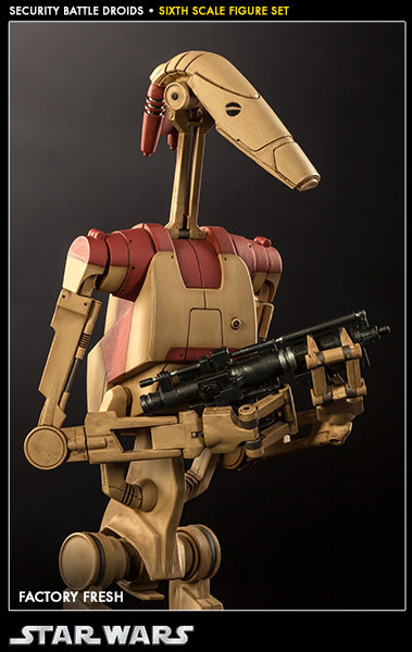 toyhaven: Star Wars Security Battle Droids Sixth Scale 12-inch Figures ...