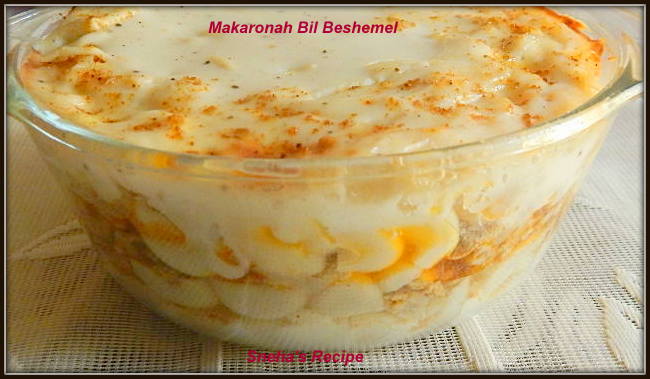 Makaronah Bil Beshemel - Baked Bechamel Pasta - Egypt - Sneha's Recipe