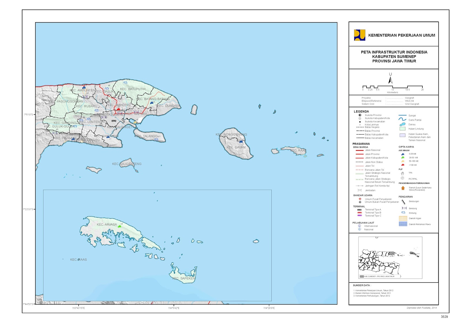 Peta Kabupaten Sumenep