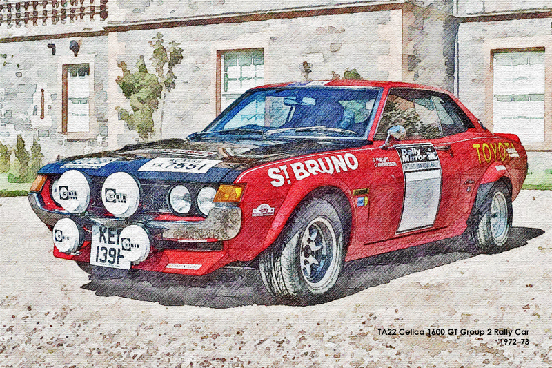 迷走録(-1378): 6256 TA22 Celica 1600 GT Group 2 Rally Car