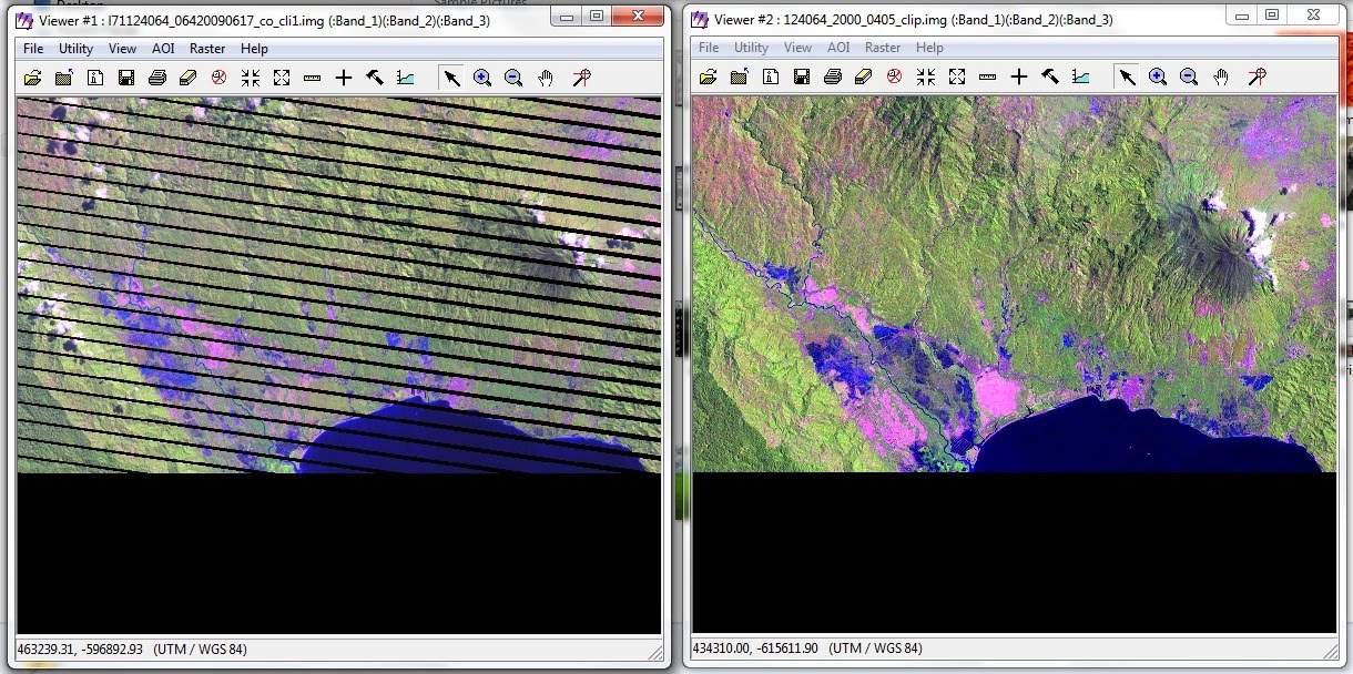 Citra Landsat ETM-7 Striping