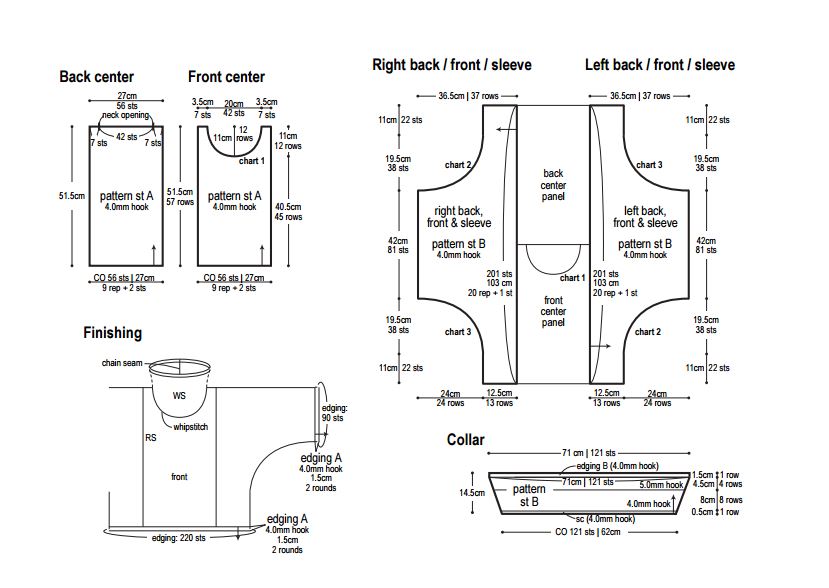 Ergahandmade: Crochet Poncho + Diagrams + Free Pattern