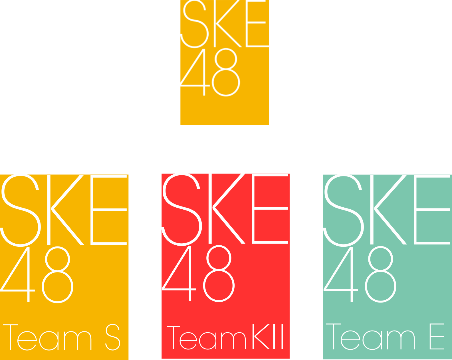 List Official Color and Logo All Team in AKB48 Group Family | AllRasyies