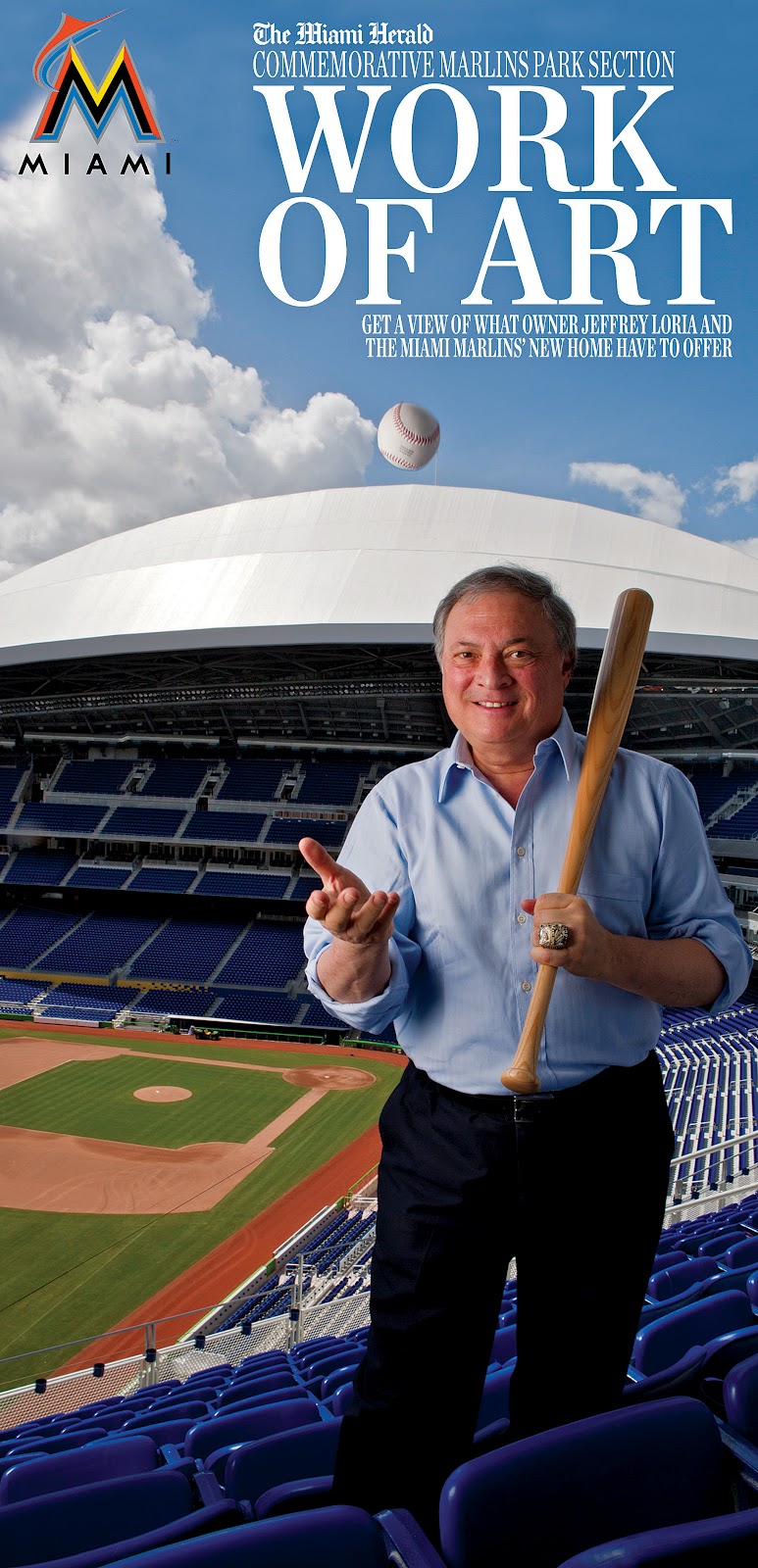 AL DIAZ PHOTO: Jeffrey Loria’s New Masterpiece: Marlins Park.