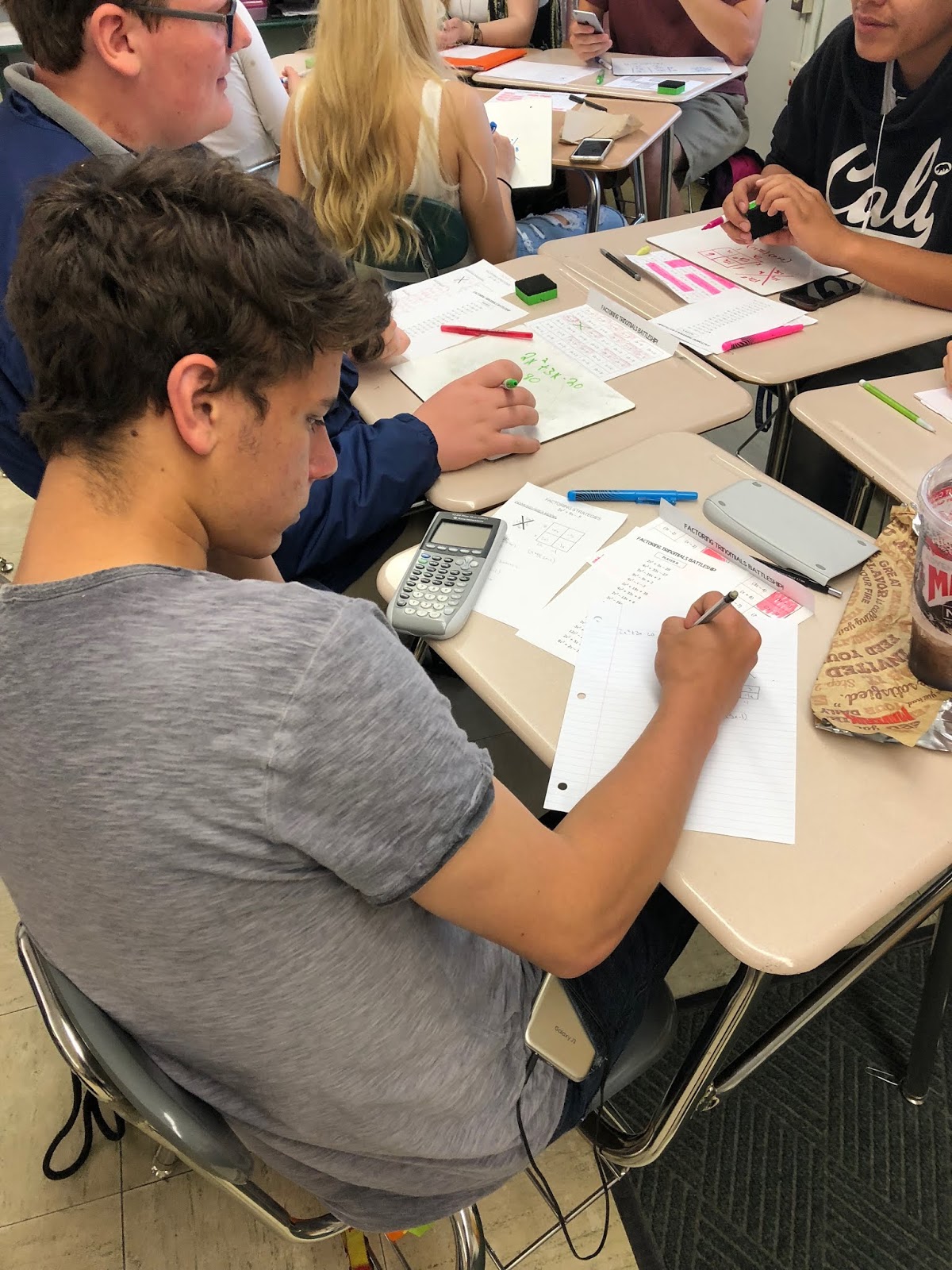 Arithmetalk: Factoring Trinomials Battleship