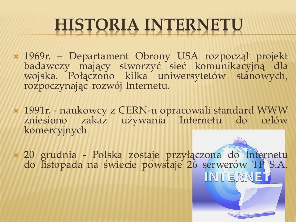 PRZYSTAŃ: HISTORIA INTERNETU - z netu
