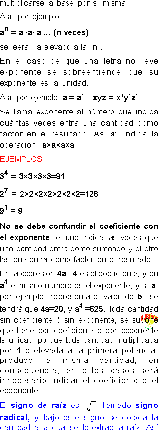 SIMBOLOS Y SIGNOS UTILIZADOS EN EL ALGEBRA BASICA VARIABLES Y ...