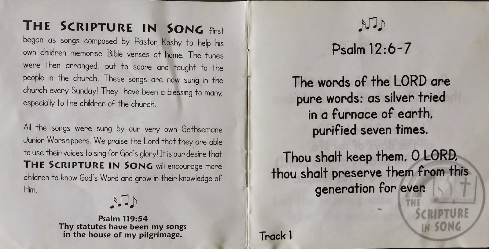 Singing The Bible Verses: The Scripture In Song