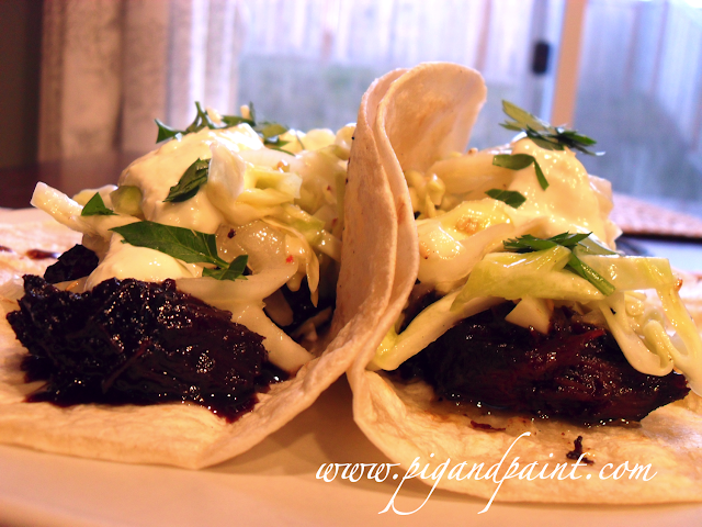 Crock Pot Korean Beef Short Ribs Tacos