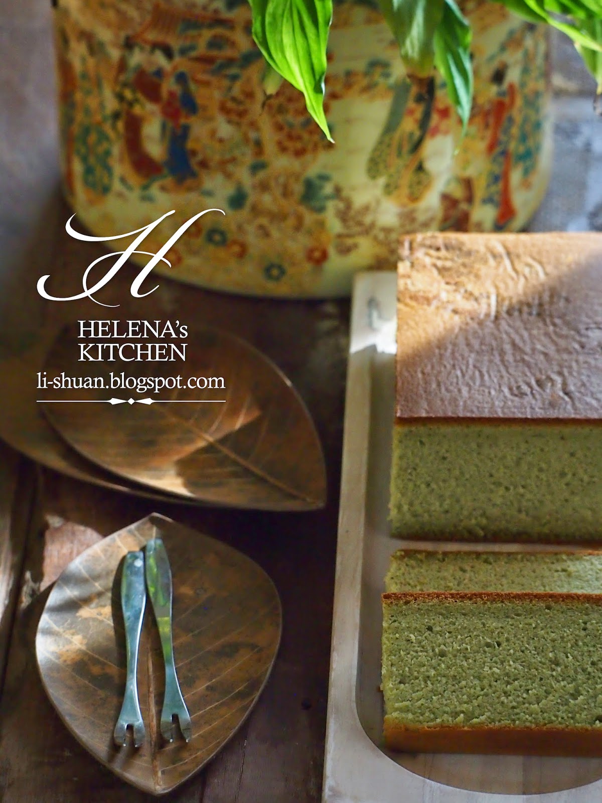 Helena's Kitchen: Matcha Castella （抹茶长崎蛋糕）