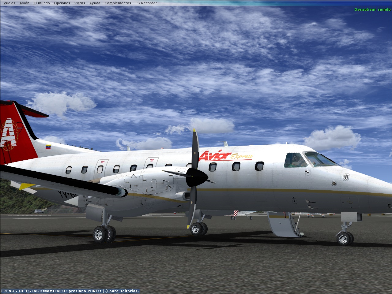 [FSX/FS9] ERS/Eric Cantu Embraer 120 Avior Express YV-662C Remake