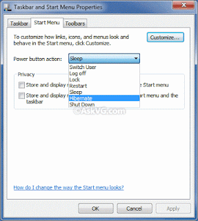 Customize Windows 7 Power Button - Fabulous Tricks