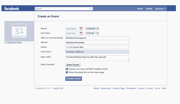 How to Create an Event on Facebook
