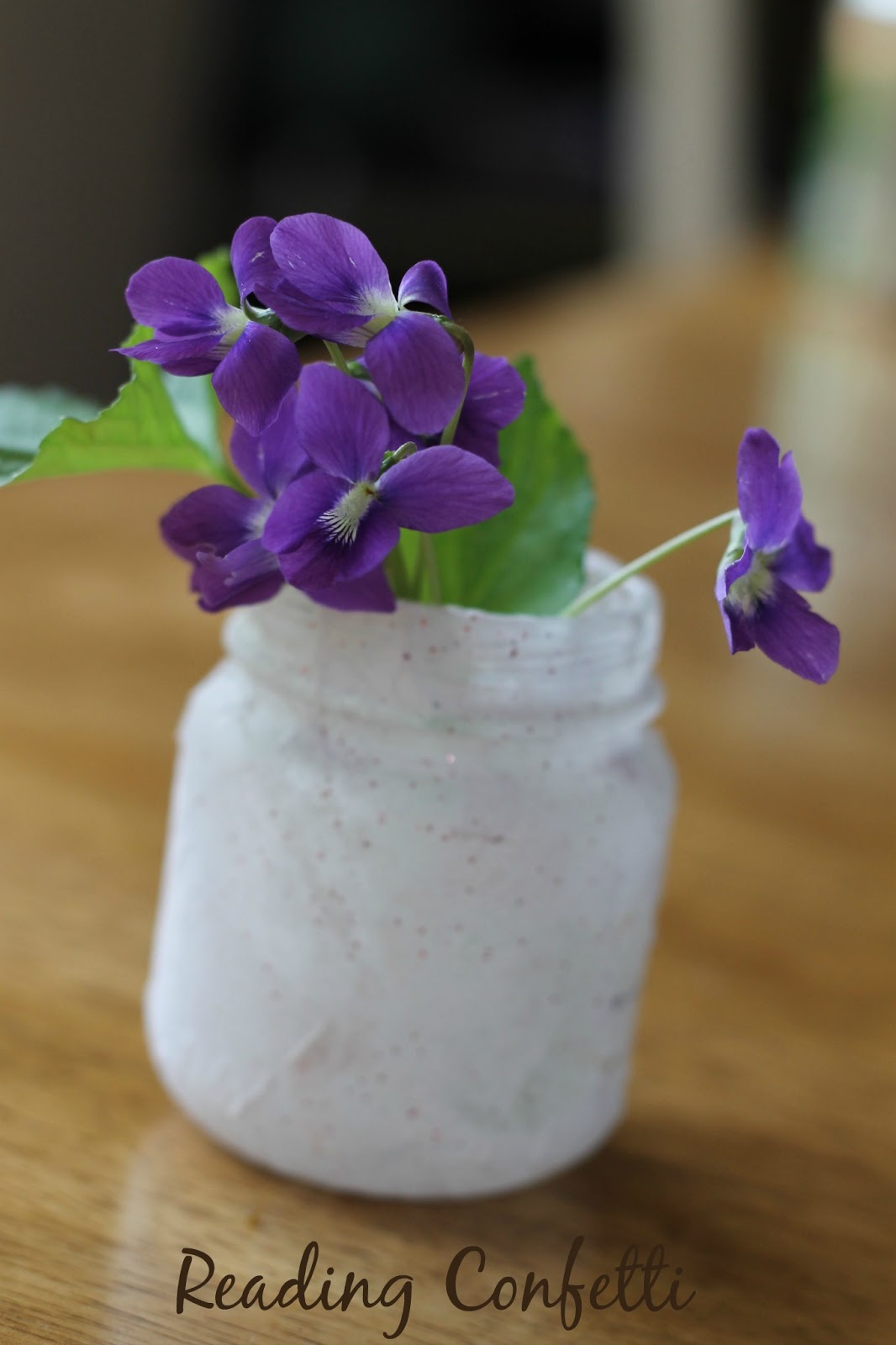 Painted Tissue Paper Vase Kid Craft ~ Reading Confetti