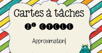 La classe de Mme Jenny: Cartes à Tâches