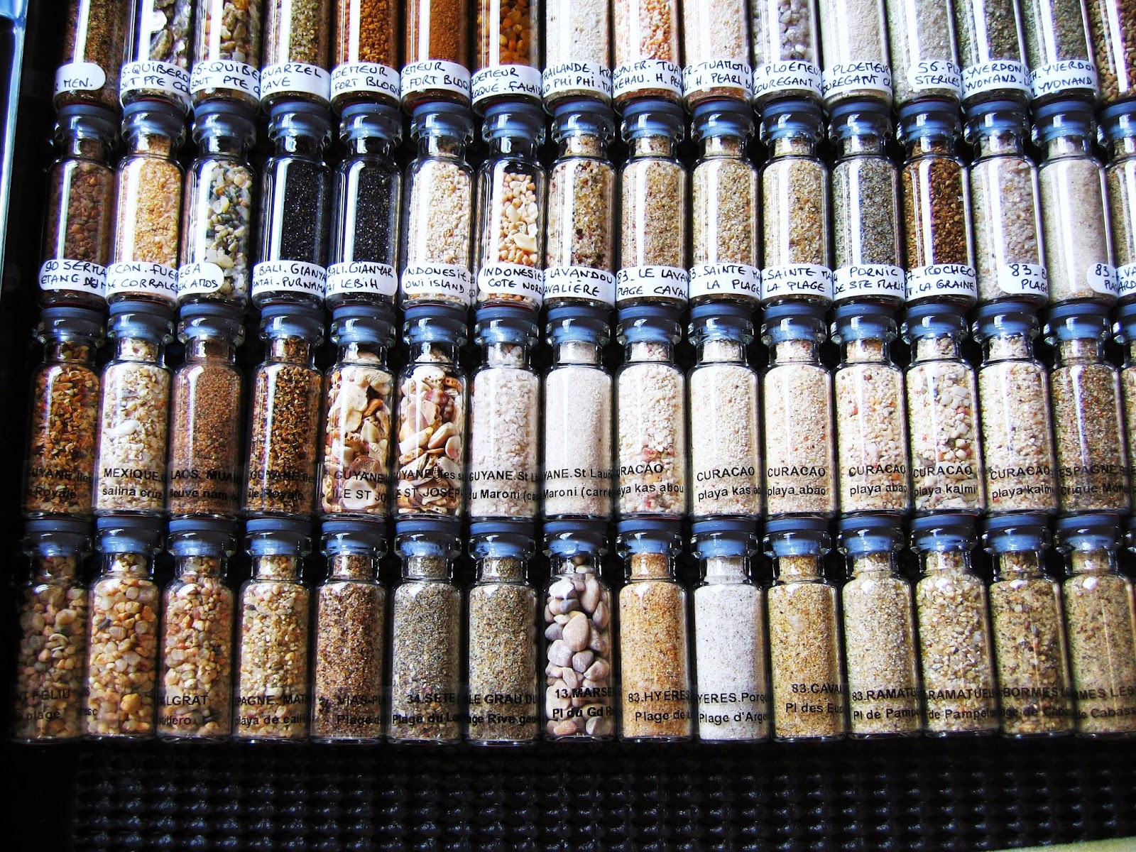 Ma collection de sable: Présenter et exposer ses sables