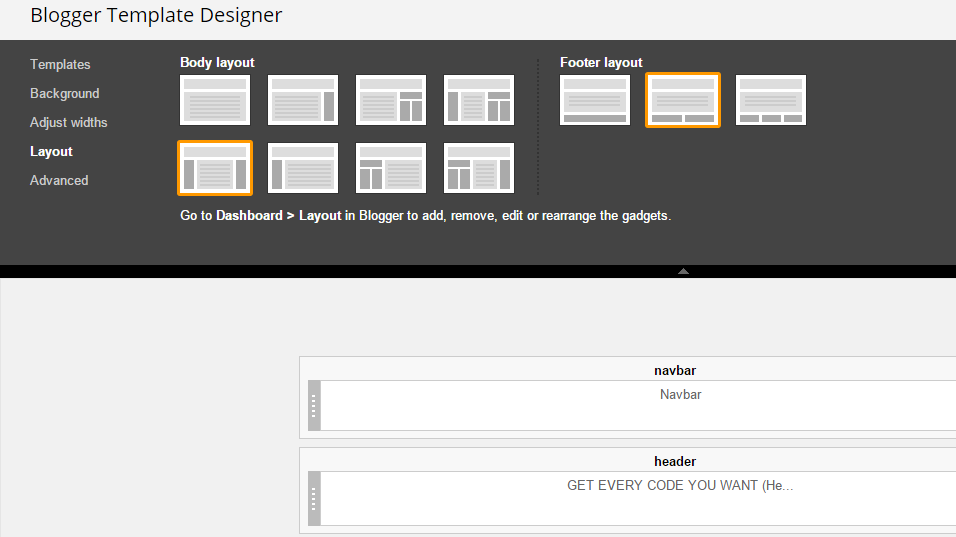 GET EVERY CODE YOU WANT: Blogger : How to add a Left Sidebar panel to ...