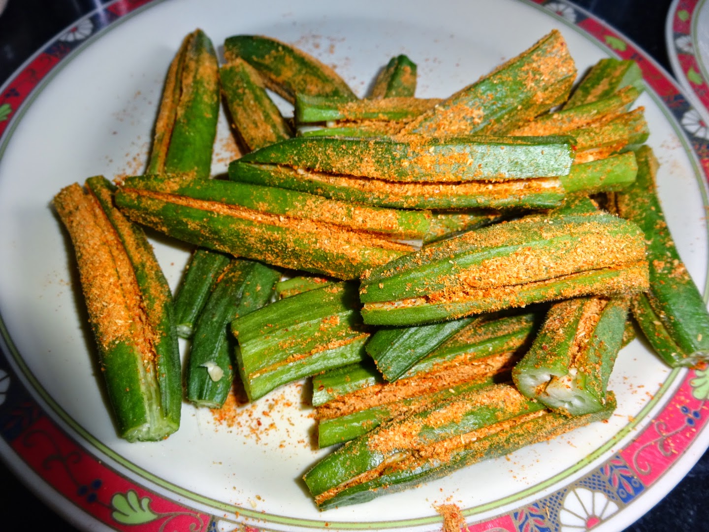 Veg Indian Good Food Recipes..: Tava Bhindi Masala Fry