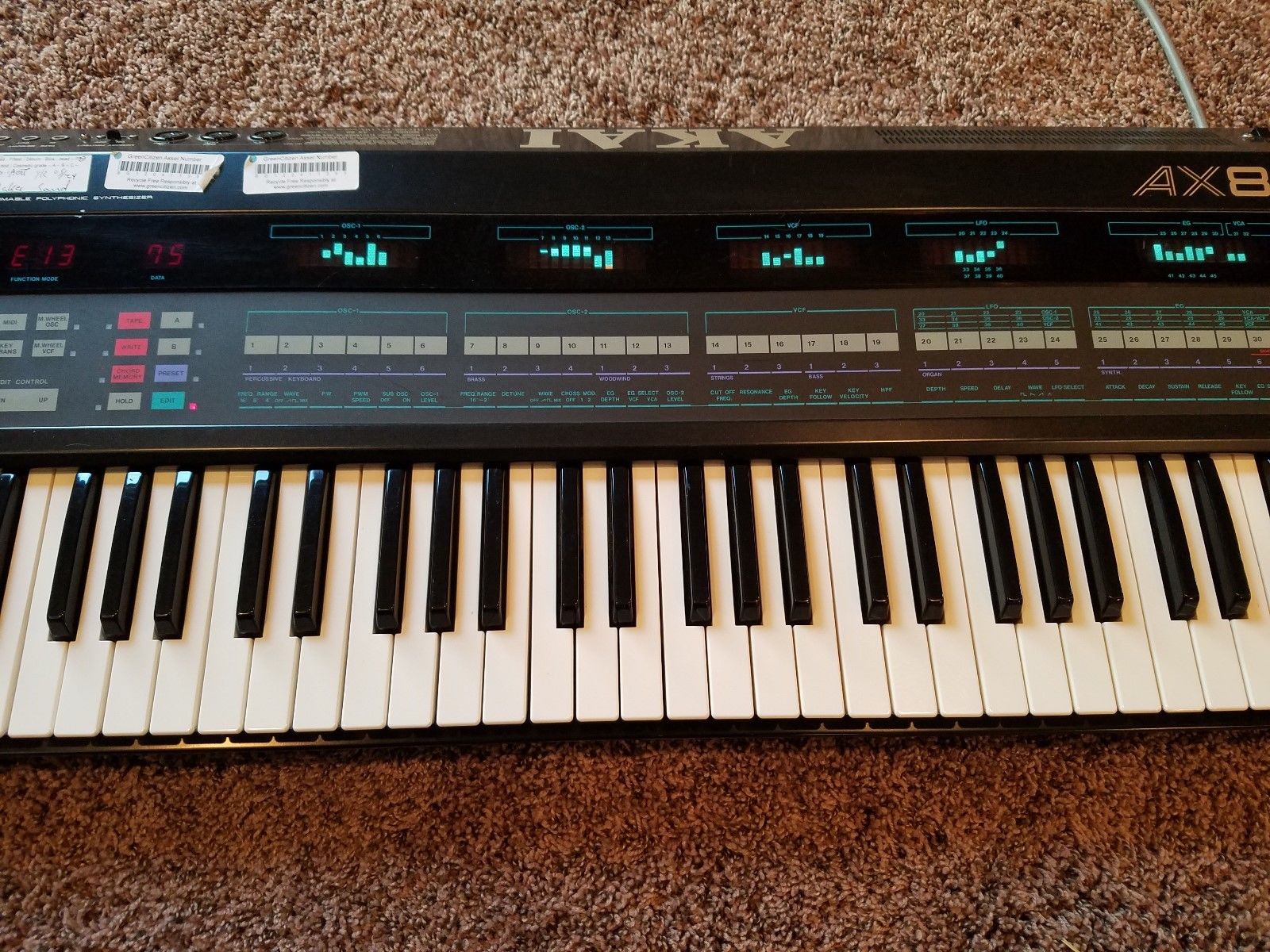 MATRIXSYNTH: Akai AX80 Vintage Analog Synthesizer