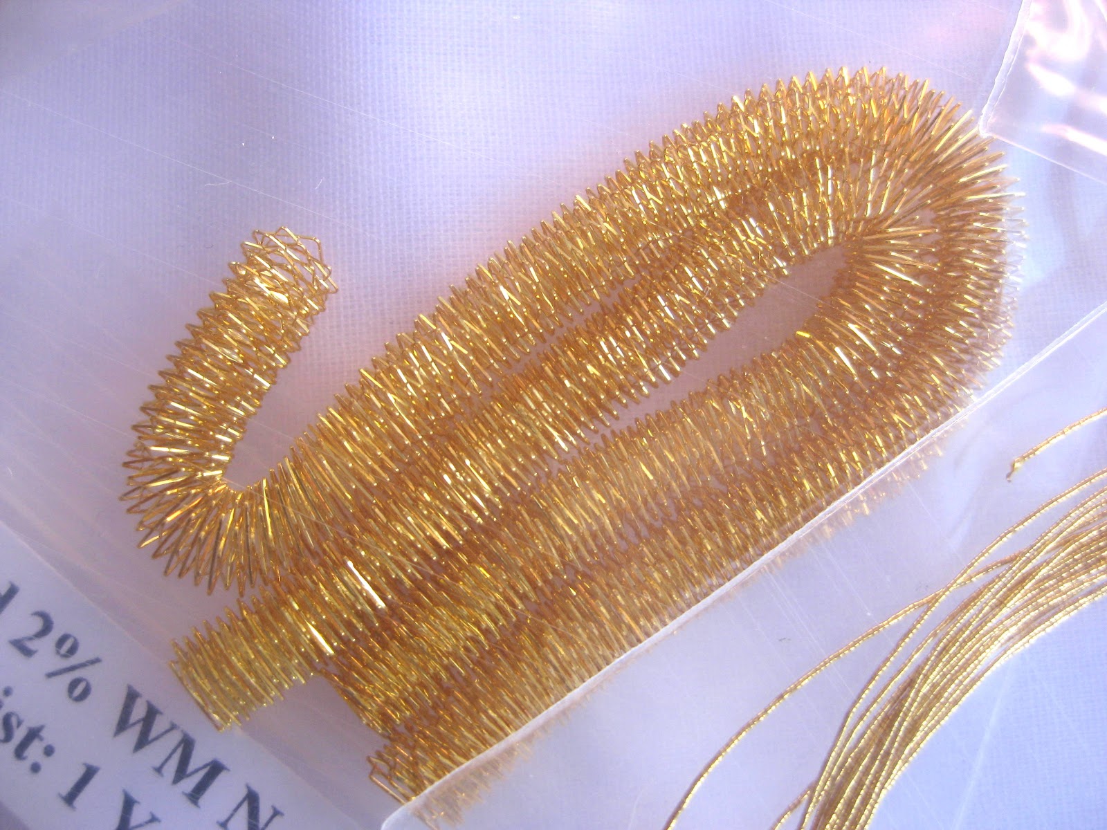 Silk and Colour: Gold Threads!