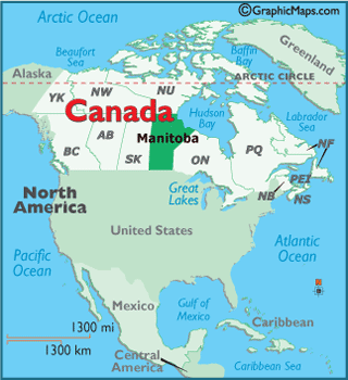 Tallest Building: Map of Manitoba Province Pictures