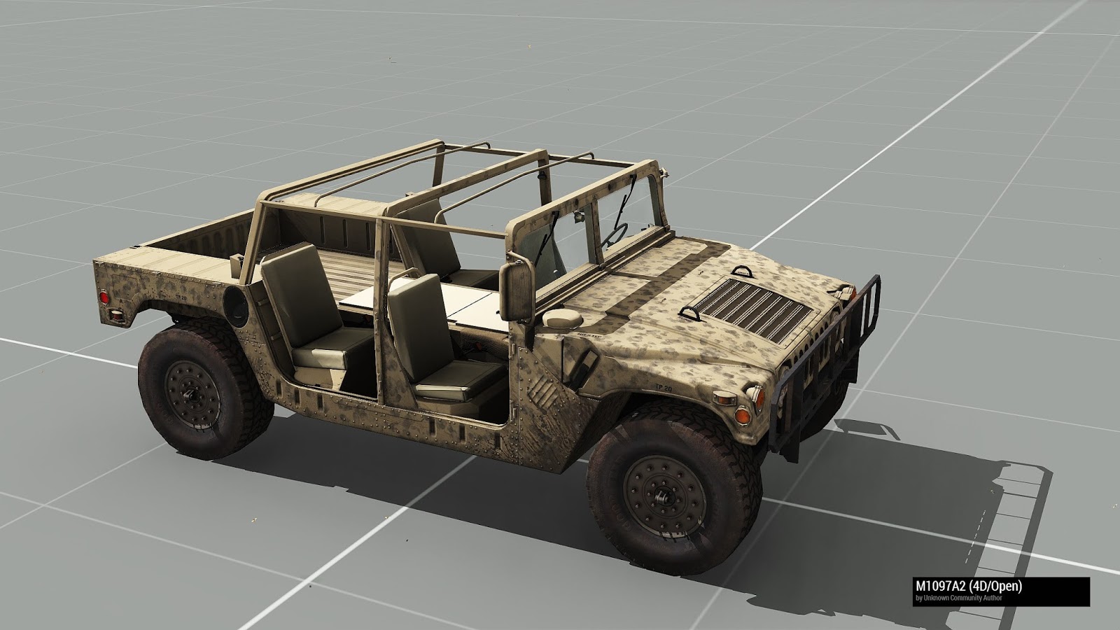 Arma 3 で HMMWV をジェネレーション キルの迷彩にした アドオン | 弱者の日記^^ - Arma 3 MODとアドオン紹介