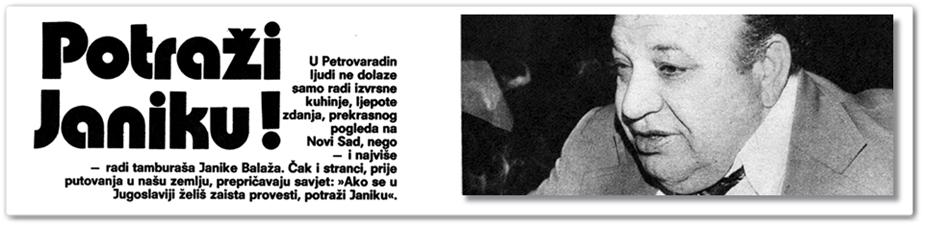 Yugopapir: Novosadske priče: Janika Balaž - Pogleda gosta i zna koju ...