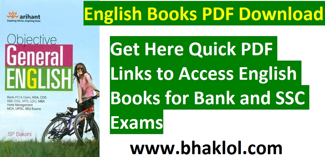 English Books PDF Download :: Get Here Quick PDF Links to Access ...
