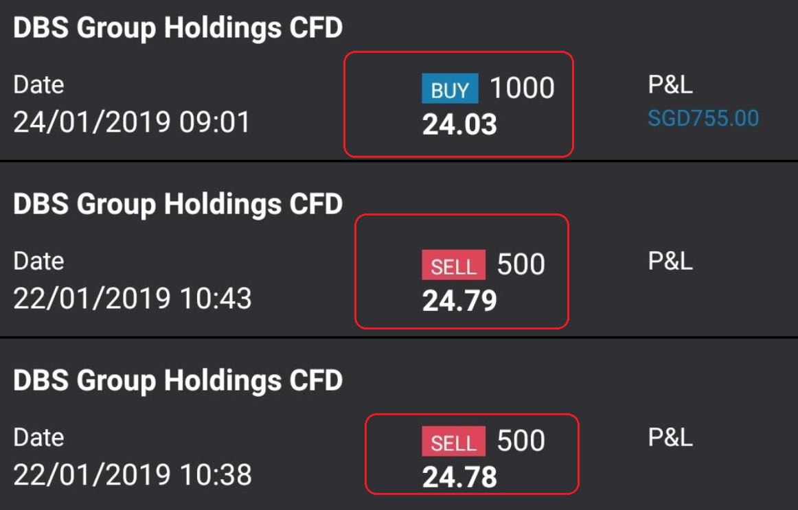 Stock Market Best-Kept Secrets: DBS - Traded 1 Lot, Made $755 SGD