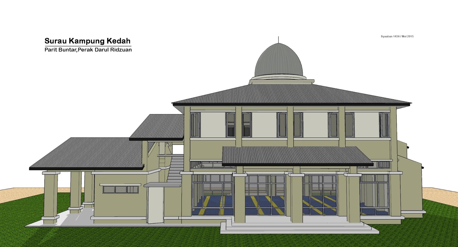 Cadangan Pelan Surau Al Najah Simpang 4, Kg Kedah, Parit Buntar Perak ...
