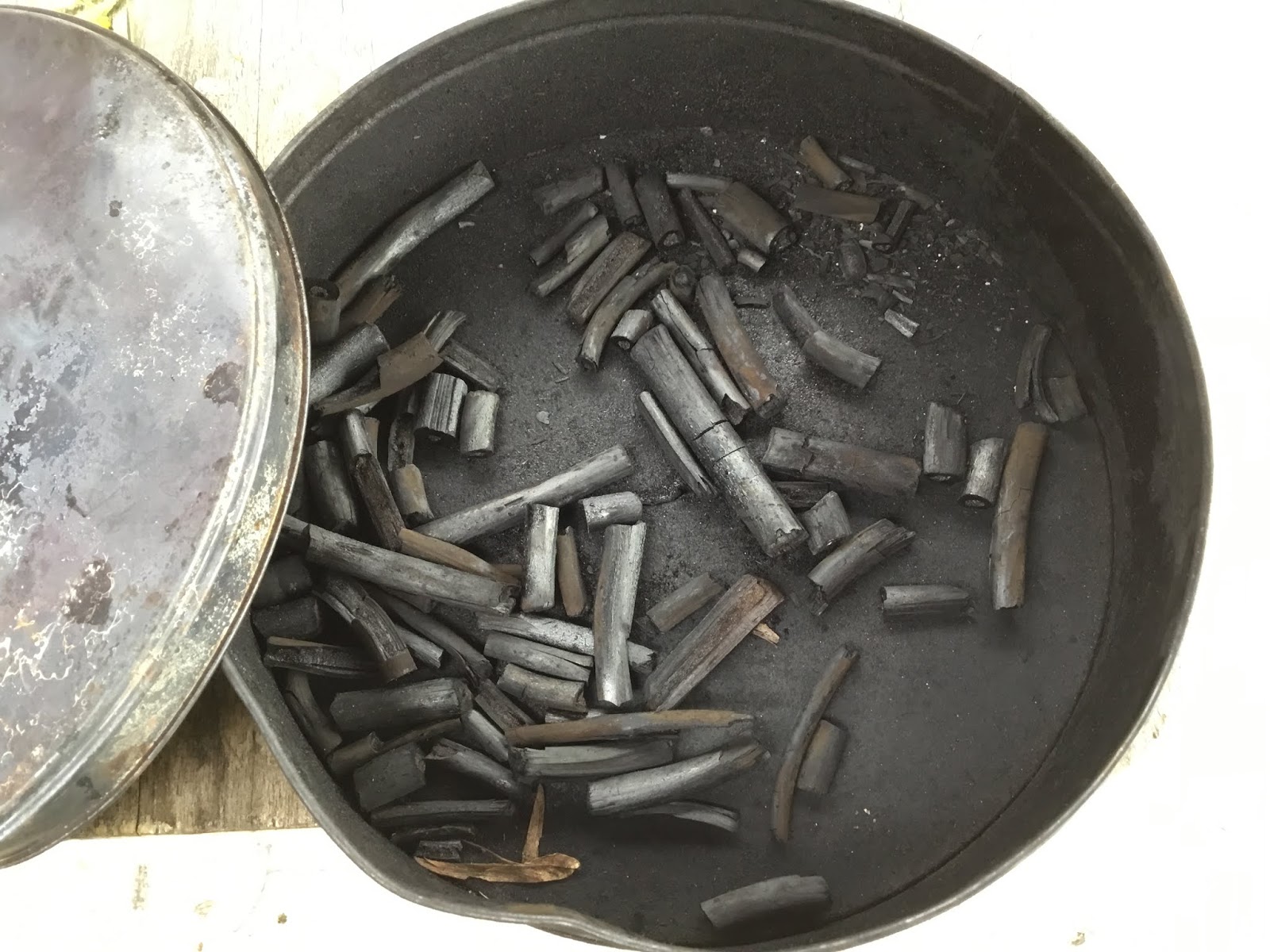 News From Oak and Beech Class: Charcoal printing