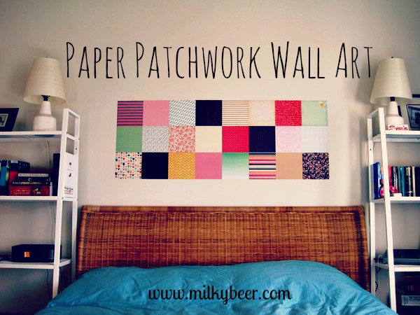 milkybeer: Paper Patchwork Wall Art