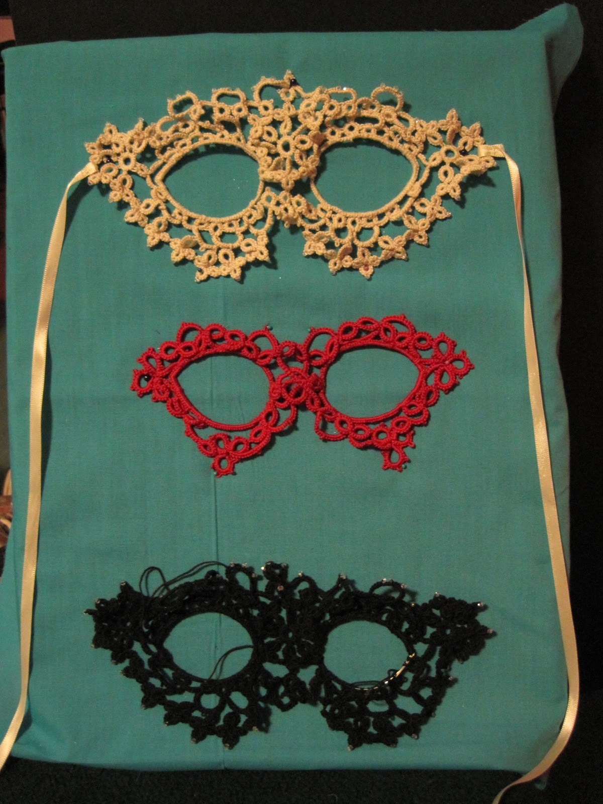 A Freakier Art Lemming: Tatted "Tooth Fairy" Masks