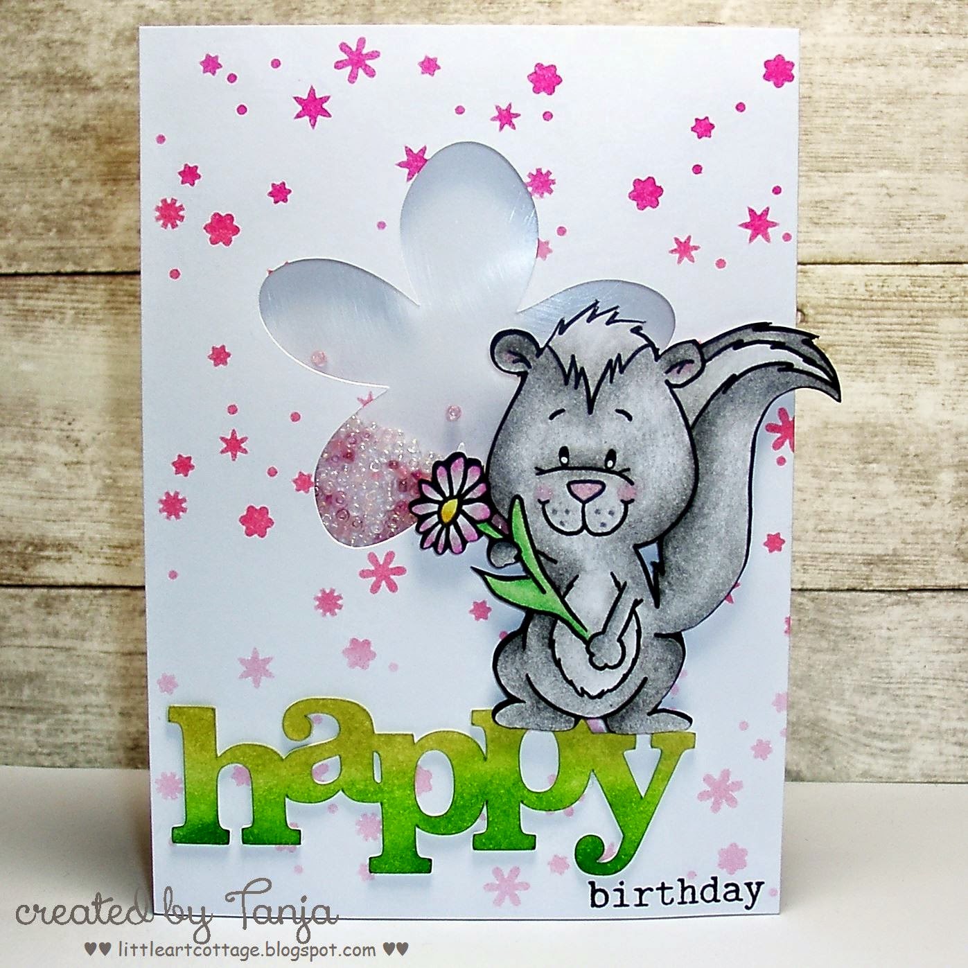 Little Art Cottage: Happy Birthday Skunk