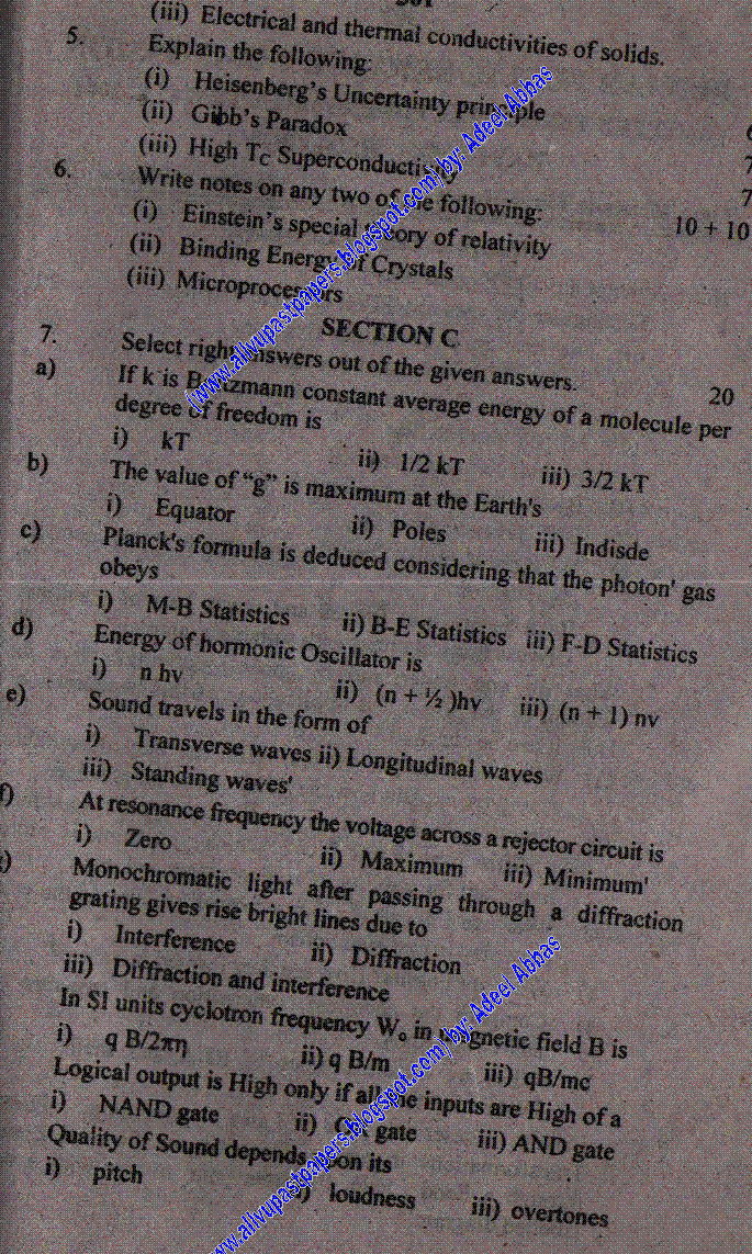 ALL UNIVERSITIES AND SERVICE COMMISSIONS PAST PAPERS IN PAKISTAN: PPSC ...