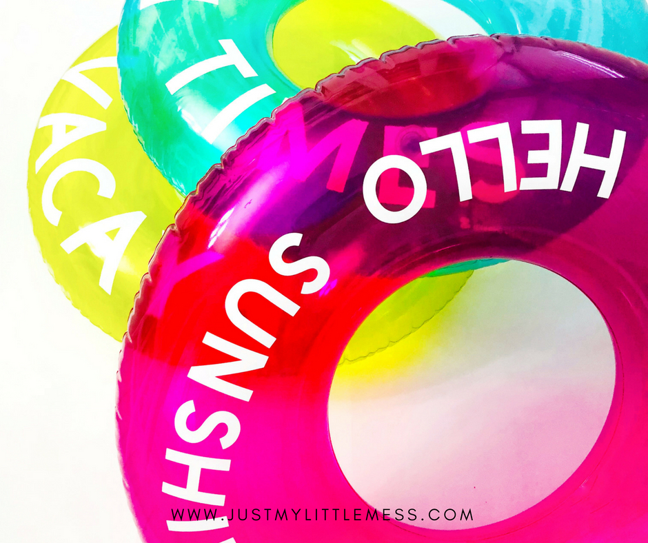 Personalize Pool Tubes with Cricut - This Is Tisa