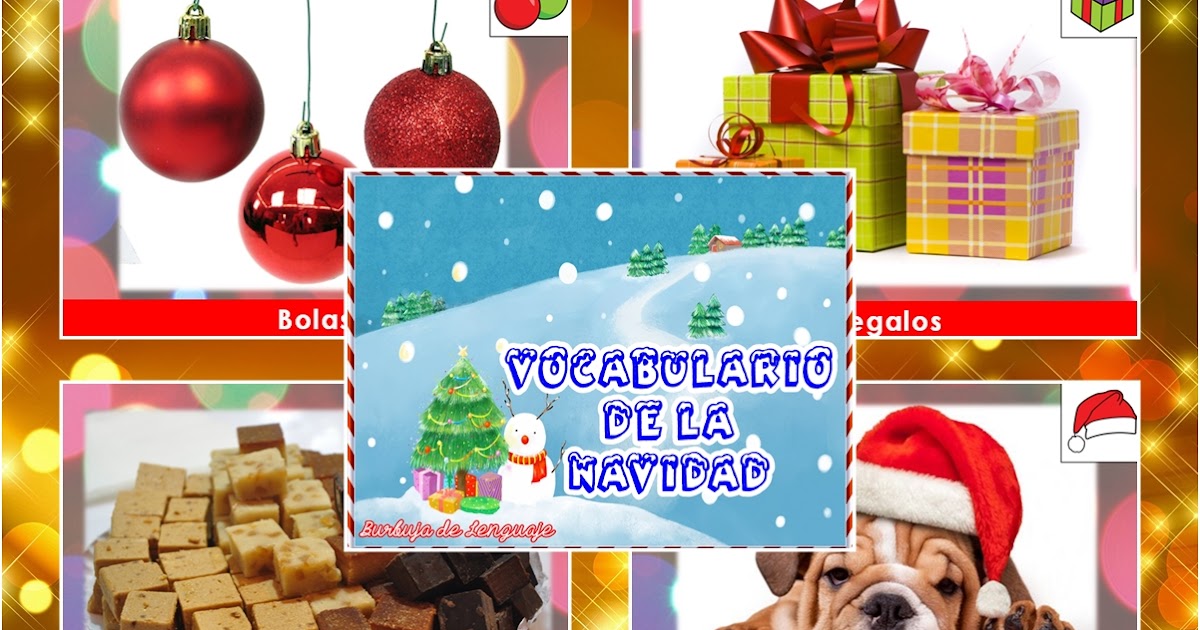 Burbuja de Lenguaje: Vocabulario de Navidad