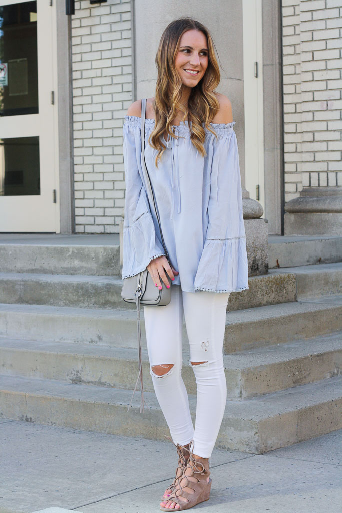 The Prettiest Off the Shoulder Top - Twenties Girl Style