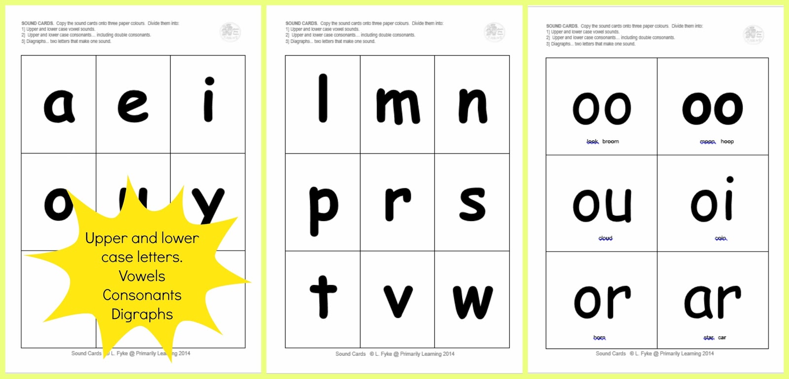 The Best of Teacher Entrepreneurs II: Sound Cards - Easily identify ...